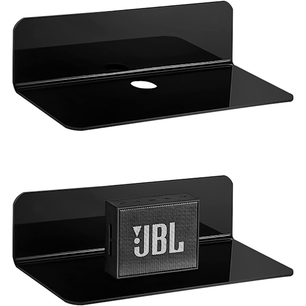 Flytande Hyllor Akryl Vägg Hyllor Set om 2 Självhäftande Displayhylla ...