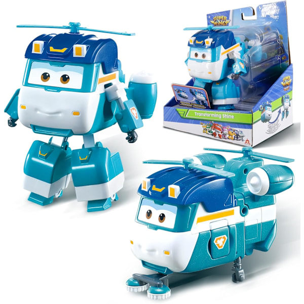 Super Wings Shine Flygplan Transformerbar Leksak Robotfigur, Cartoon ...