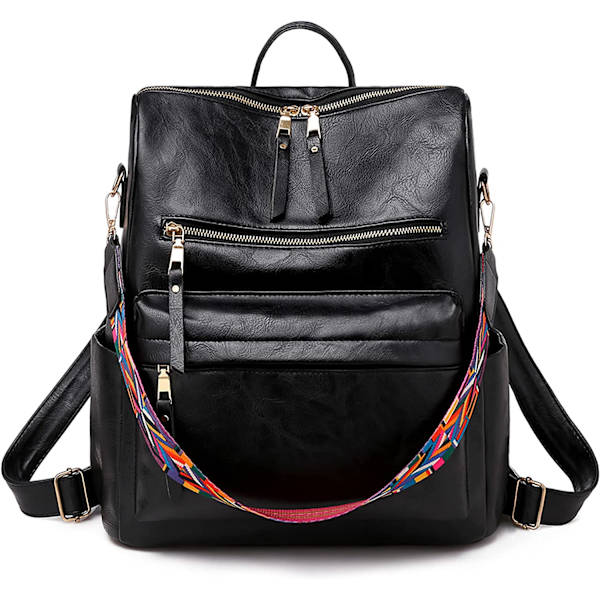 Dames rugzak dames PU lederen rugzakken anti-diefstal rugzakken | Fyndiq