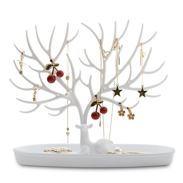 Smykkestativ, dekorativt smykketre, halskjedeoppbevaring, armbåndsholder, armbåndsholder i ...