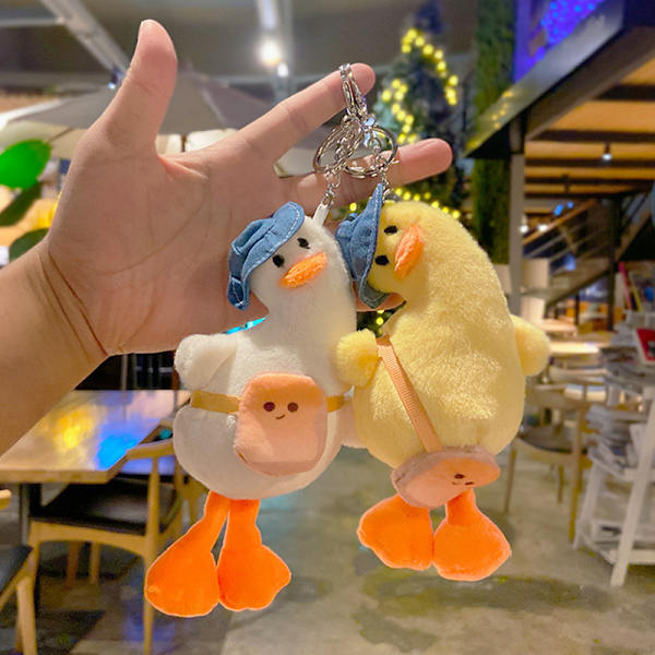e Plysch nyckelring Dam docka nyckelring Tecknad Lovely Duck Car Ba ...