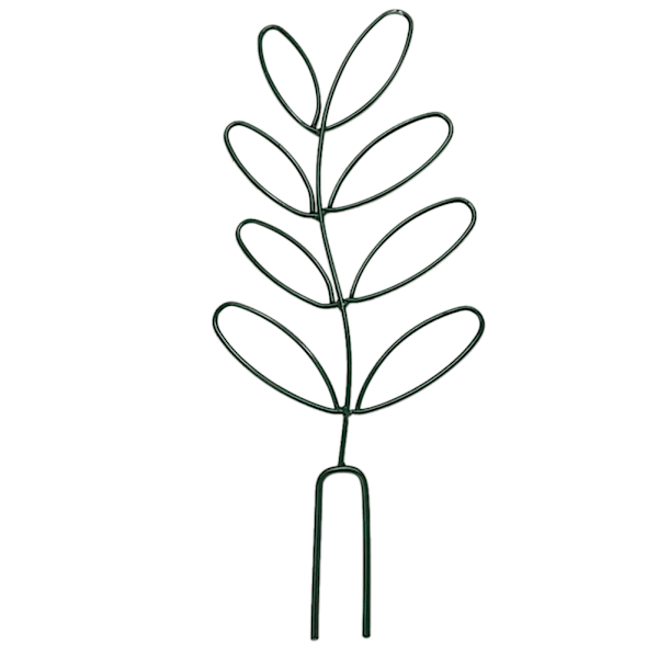 Liten spaljé för krukväxter, smidesjärn, bladform, trädgårdsspaljé för ...