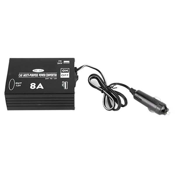 Spänningsomvandlare Bil Lastbil 24V till 12V Inverter Steg Ned ...