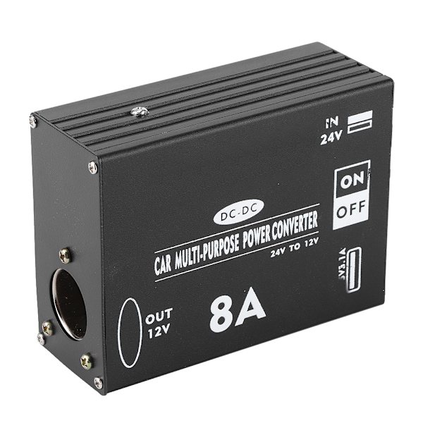 Spänningsomvandlare Bil Lastbil 24V till 12V Inverter Steg Ned ...