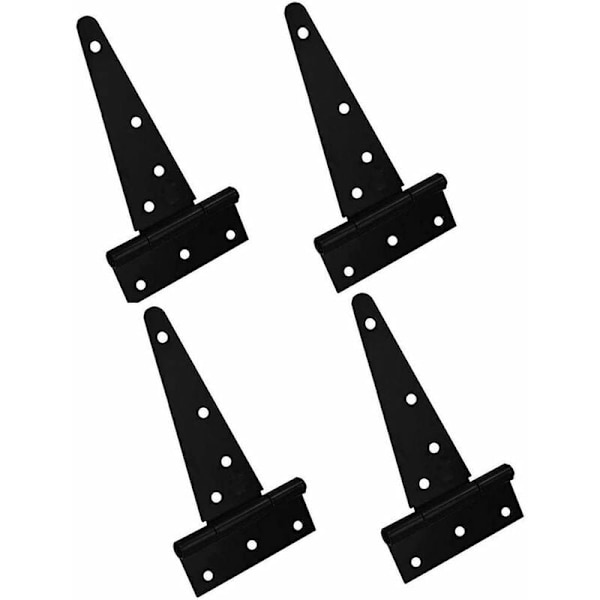 4st svartmålade runda hörngångjärn T-gångjärn T-gångjärn för möbler ...