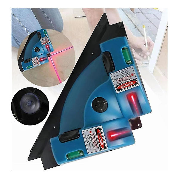 Laserniveau ret vinkel 90 grader vandret lodret, vægfliser 90 grader ...