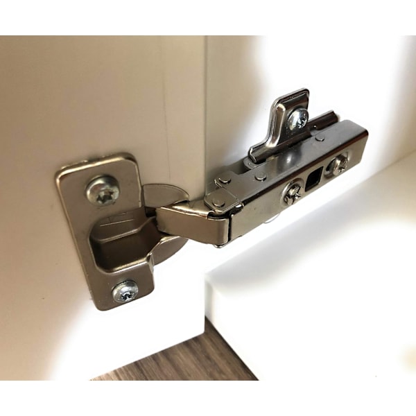 Set med 2 gångjärn och 8 skruvar kompatibla med Ikea Besta, Fritids och Stuva möbler[CP] | Fyndiq