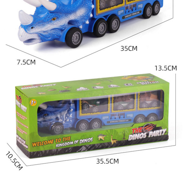 Toyvelt Dinosaur Leksaker för barn 3-5 - Dinosaurie lastbilsbärare ...