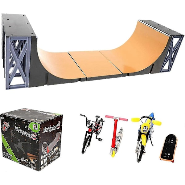 Finger Skate Park Ultimate Half Pipe Ramp Set, Finger Skateboards Ramp ...