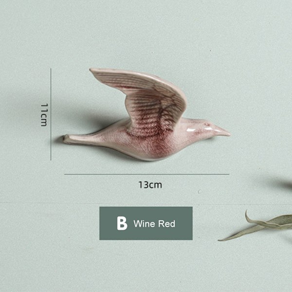 3D Keramik Flygande Fåglar Väggdekor Kreativa fåglar hängande prydnad ...