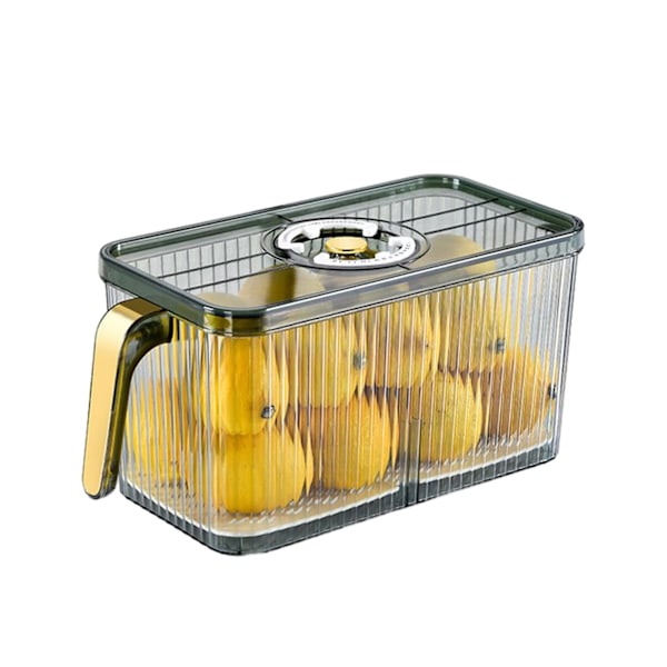 Kylskåp Färsk Förvaringslåda Med Handtag Transparent Kök Lufttät ...