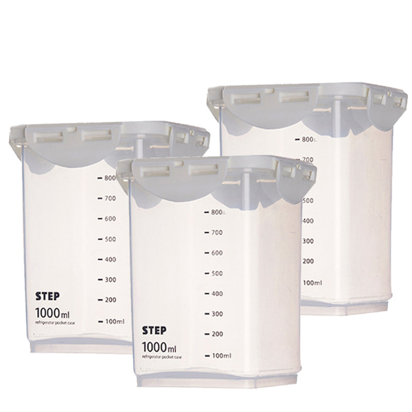 Transparenta förseglade burkar Matförvaringsbehållare med skala för ...