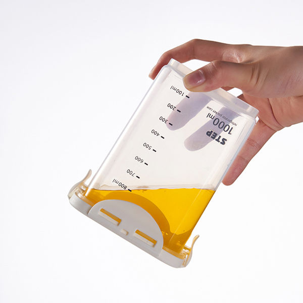 Transparenta förseglade burkar Matförvaringsbehållare med skala för ...