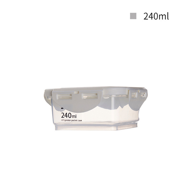 Transparenta förseglade burkar Matförvaringsbehållare med skala för ...