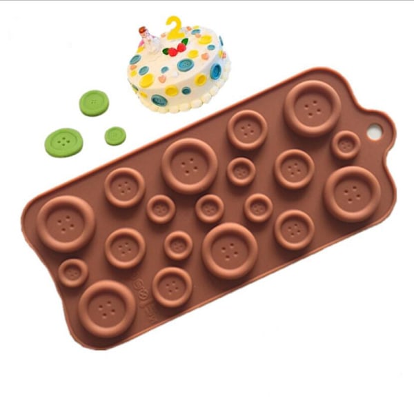 Silikonknappformer Mould DIY Fondant Chokladkaka Is Silikonform Form ...