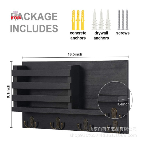 Nøkkelholder for vegg med magnetisk oppheng, nøkkelkroker veggmontert ...