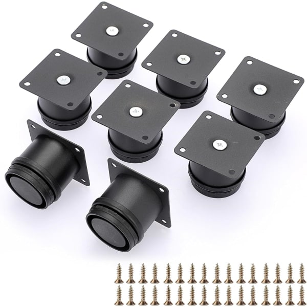 IC 8 st 2 tums möbler i rostfritt stål Ben Fötter Justerbara metallskåp ...