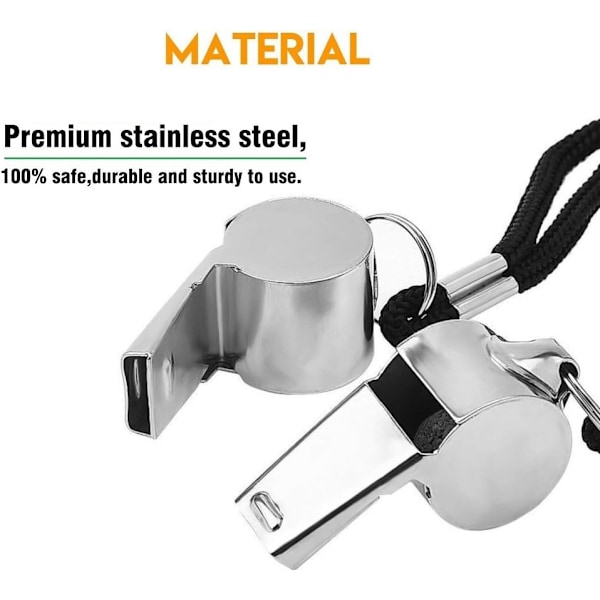 Domarkortset Röda gula kort och 2 st metallvisselpipor i rostfritt stål ...