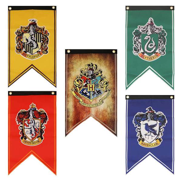 Harry Potter Komplett Hogwarts House Wall Banners Party | Fyndiq