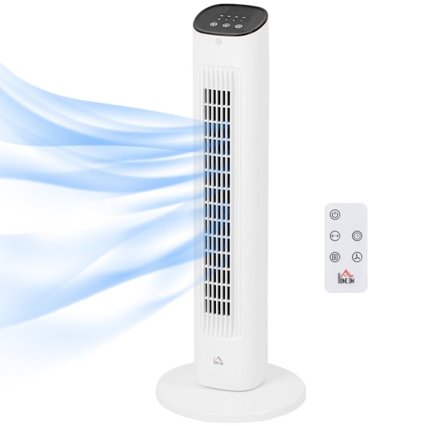 Rootz Column Fan 50W - Tower -fan - Oscillerende ventilator - Stille ...