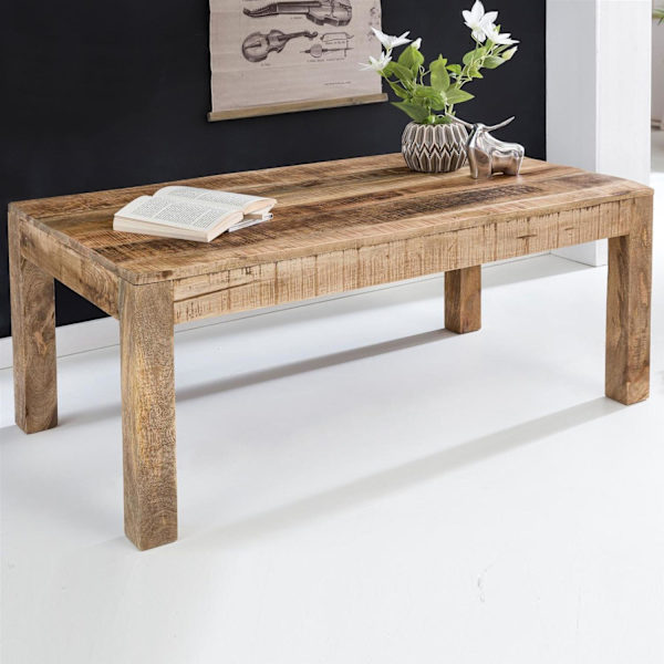 Rootz bord 110 x 60 x 47 cm massivt trä Mango Natur - lantligt ...