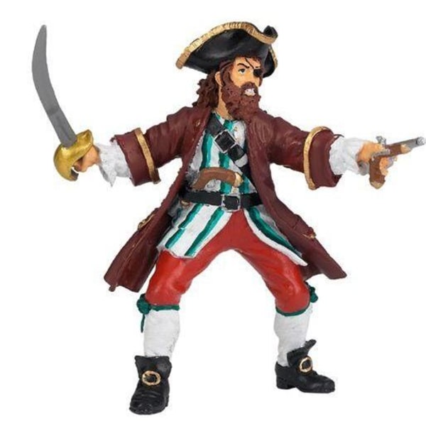 PAPO Röd Barbarossa-figur - Skrämmande pirat för barn från 3 år och ...