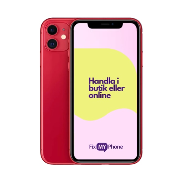 IPhone 11 Brugt Refurbished Röd 64 GB B: Bra skick | Fyndiq