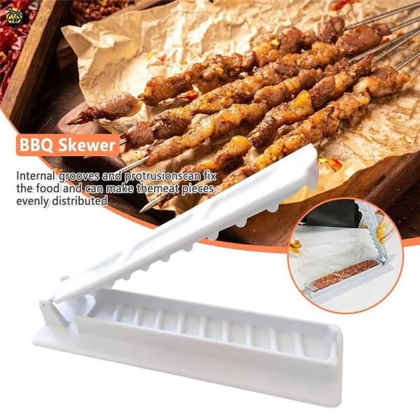 Kebab Maker Grillverktyg, Plastspettpress för Jämnt Fyllda Kött ...
