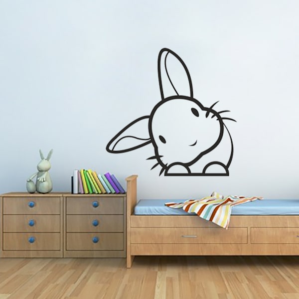 Liten hare vinyl vägg klistermärke | Fyndiq