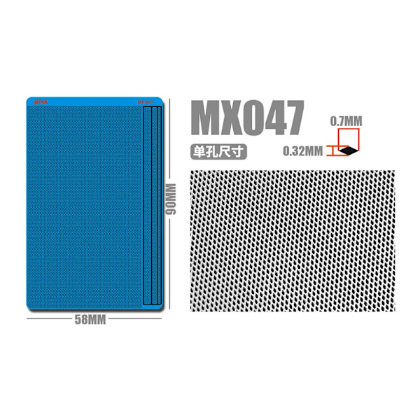 Mecha metalluppgraderingsdelar Mesh/Mesh/Dispersion Mesh Metallsatsplåt ...