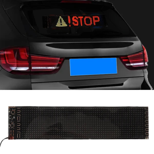 Programmerbar LED-skylt för bilverkstad, anpassningsbara textanimationer med flexibel LED-matris ...