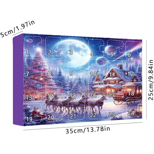 Tomte-Adventskalender, Jultomtedockor och Hängande Dekorationer - FM ...