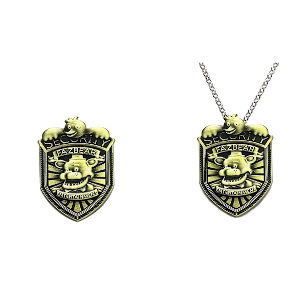 Fnaf Five Nights At Freddy's Säkerhetsbricka Pin Silverpresenter | Fyndiq
