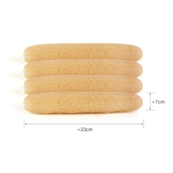 Naturlig Loofah Svamp Exfolierande Bad Dusch Svamp Rygg, Gurka | Fyndiq