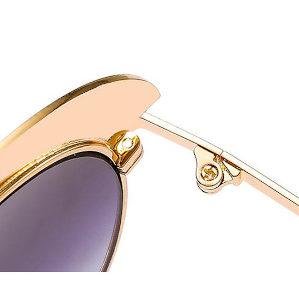 Store solbriller med regnbue rund form hipster boho sommer Pink one ...