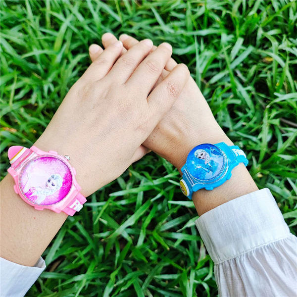 Barn Frozen Elsa Klocka Prinsessa Barn Söta Tecknade Figurer Presenter ...