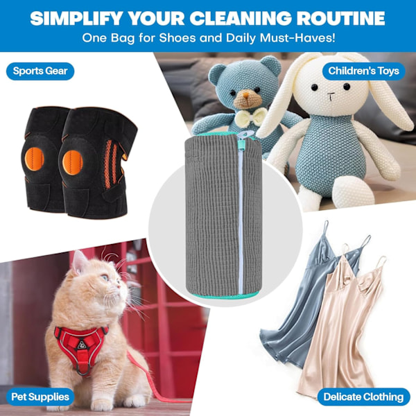 2 stk. Vaskepose for sko for vaskemaskin og tørketrommel, gjenbrukbar ...