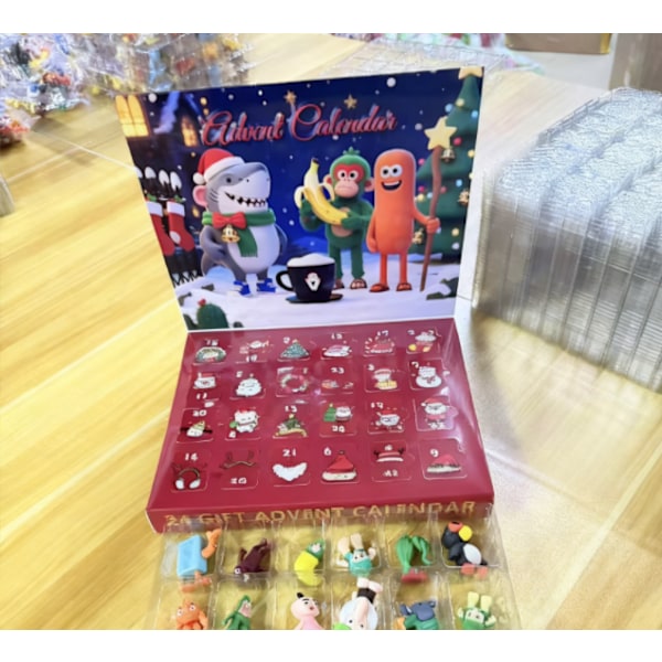 24 stk. Italiensk stil \"Brainrot Tralalero Tralala\" Adventskalender ...
