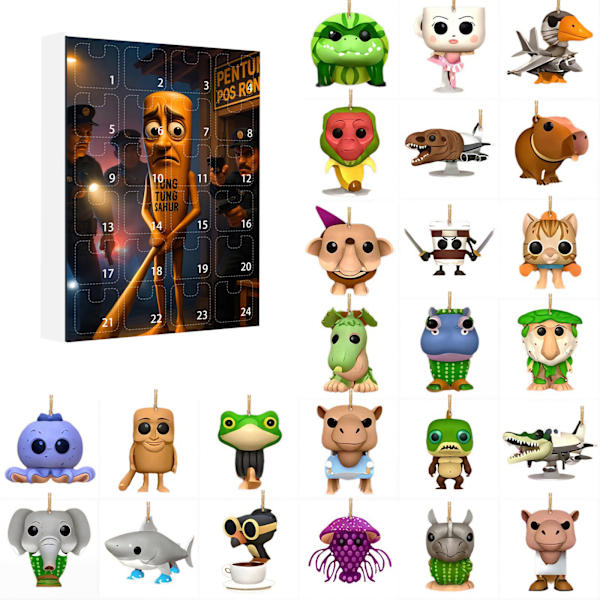 Tung Tung Tung Sahur 24-dagars Adventskalender 2025, 2D Akryl ...