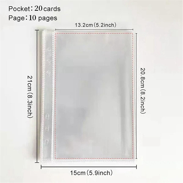 A5 Pärm Fotokortshållare Idol Fotoalbum Fotokort Samla bok, blått skal ...