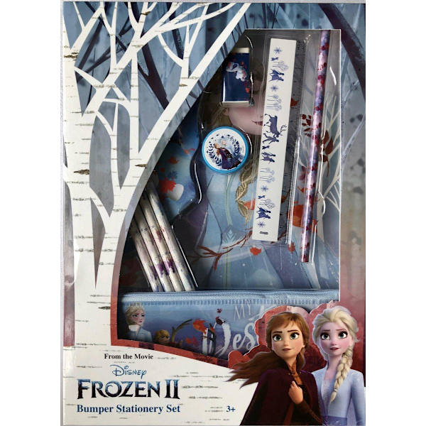 Frozen 2 Elsa Bumper Stationery Set Skolset Pennset 11st delar ...