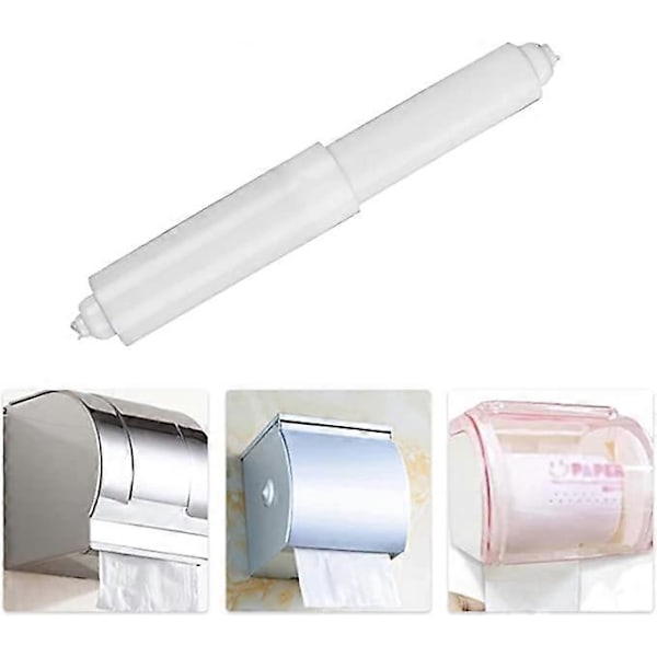 3 kpl WC-paperitelinepidikettä Muovi Valkoinen WC-paperirullanpidike ...