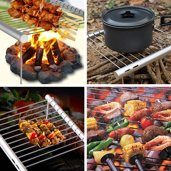 Kannettava grilliritilä jaloilla 2d86 | Fyndiq