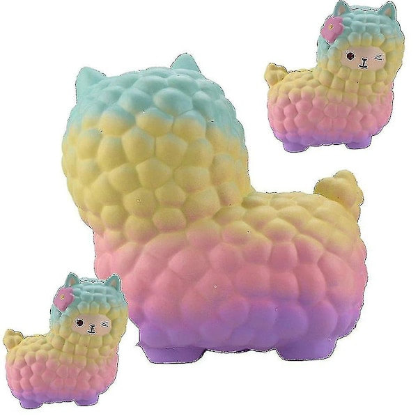 Jumbo Får Alpaca Squishy Söt Galax Långsamt Stigande Kläm Stress Relief ...