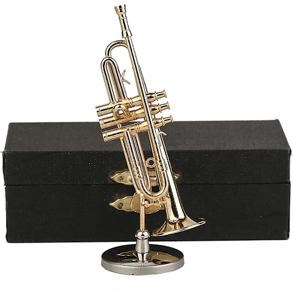 Messing Mini Trompet Med Stand Og Etui Mini Musikinstrument Mini ...