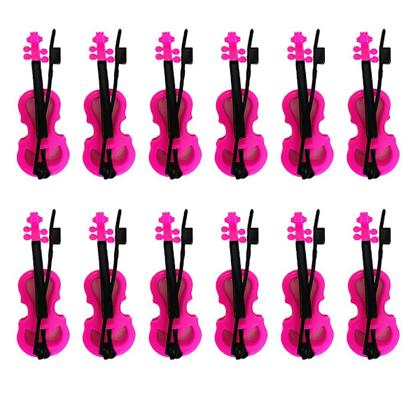 12 kpl Viulun lelu Musiikkivälineen lelu Lapsille Mini Viulu Työpöydän ...
