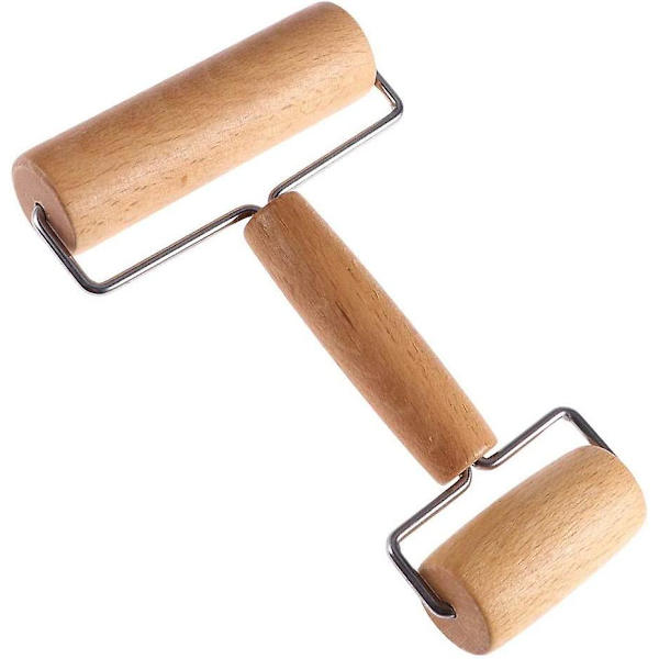 Pin Pizza Roller, Shape Pin Kavel Kavel med metallaxel gjord av bokträ ...