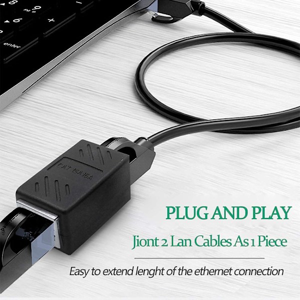 RJ45-koppling, RJ45-kontakt Cat7 Cat6 Cat5e Ethernet-koppling ...