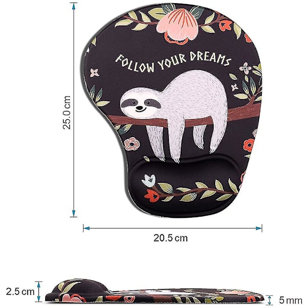 Musmatta med gelkudde Ergonomisk musmatta med handledsstöd Musmatta ...