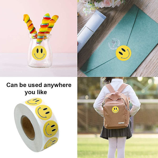 Smiley Face Stickers, 500pcs 2.5cm/1 Inch Happy Face Stickers Dot ...